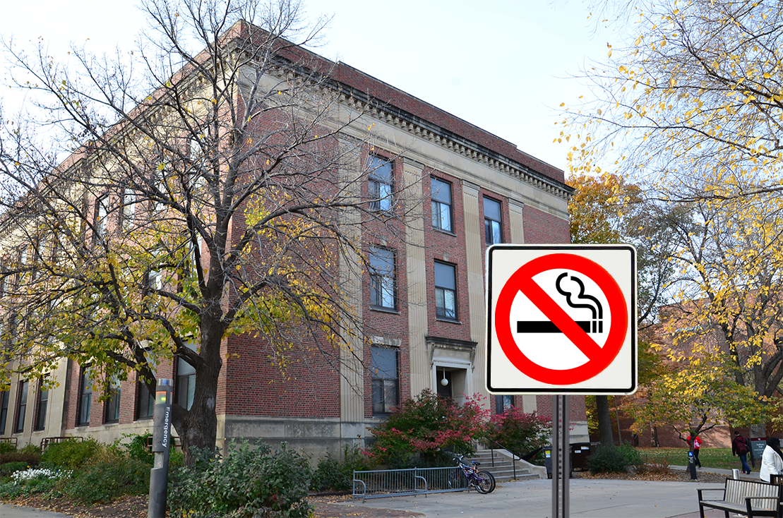 Apparently you can’t smoke in Andrews Hall